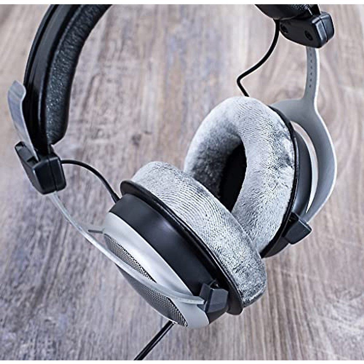 Ear Pads Replacement for MMX 300, DT 770 Pro, DT 880 Pro, DT 990 Pro, DT 1770 Pro, DT 1990 Pro, DT 177X, T 90, Softer Memory Foam, Extra Durability by JESSVIT (Grey)