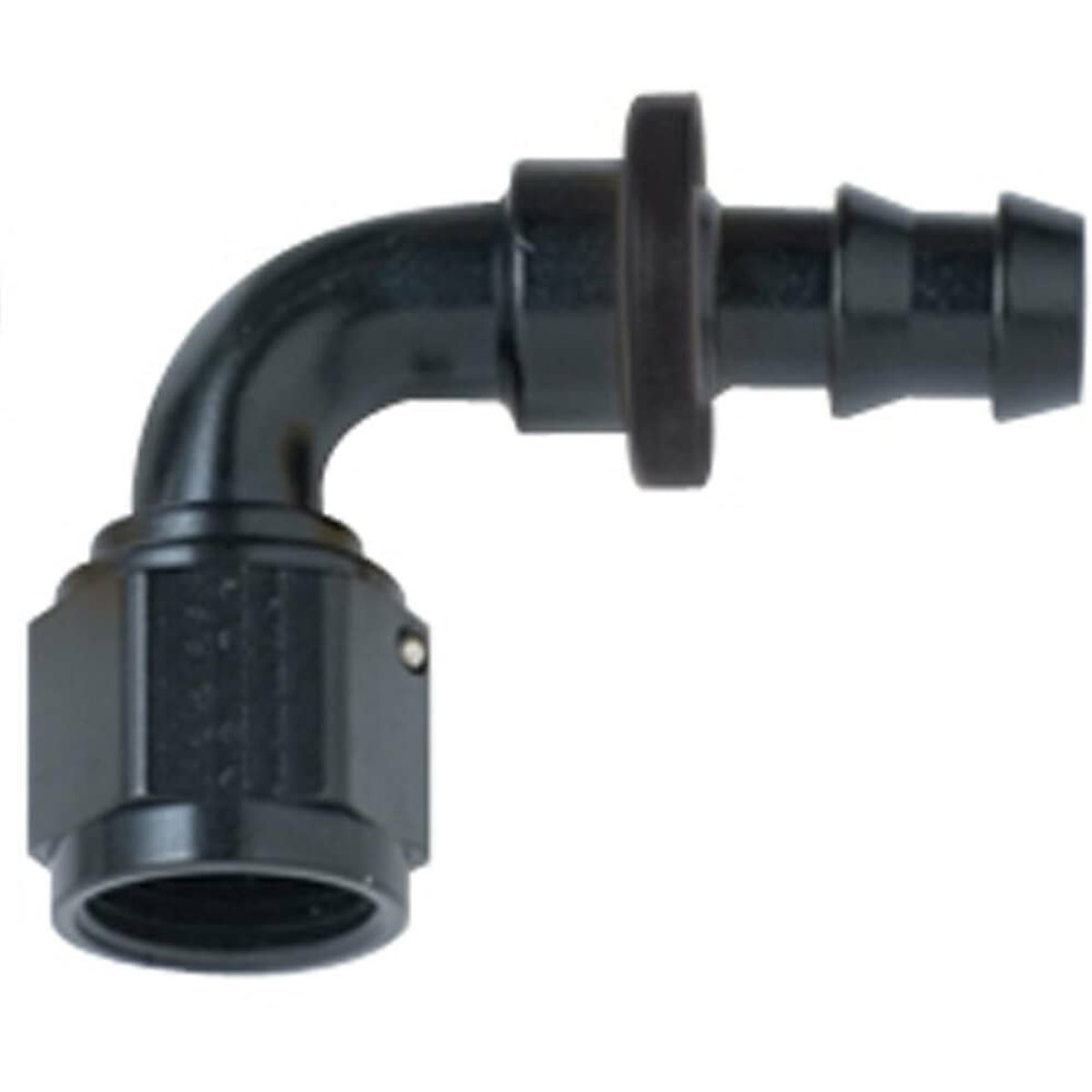 Fragola -12AN Push-Lite End 90 Degree - Black