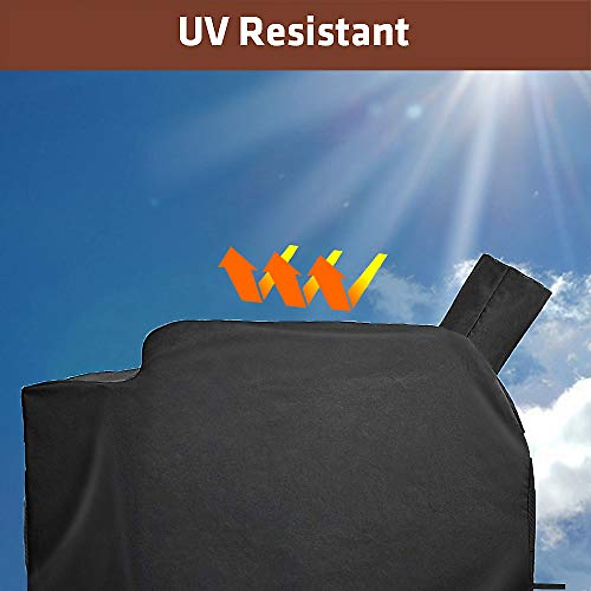 QuliMetal DB Grill Cover for Green Mountain Grill Daniel Boone Choice and Prime Standard Grills, Anti-UV & Waterproof, Heavy Duty Patio BBQ Grill Cover, 53.5 x 19.7 x 25 Inches