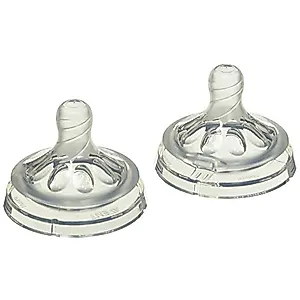 Philips Avent Natural Baby Bottle Nipple, Slow Flow Nipple 1M+, 2pk, SCF652/23