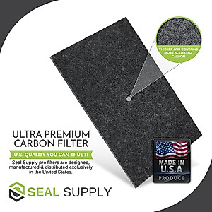 Seal Supply Idylis C & Idylis D Combo Pack Activated Carbon Pre Filters Compatible with Idylis Purifier Models IAF-H-100C & IAF-H-100D for Model IAP-10-280 (1 of Each)