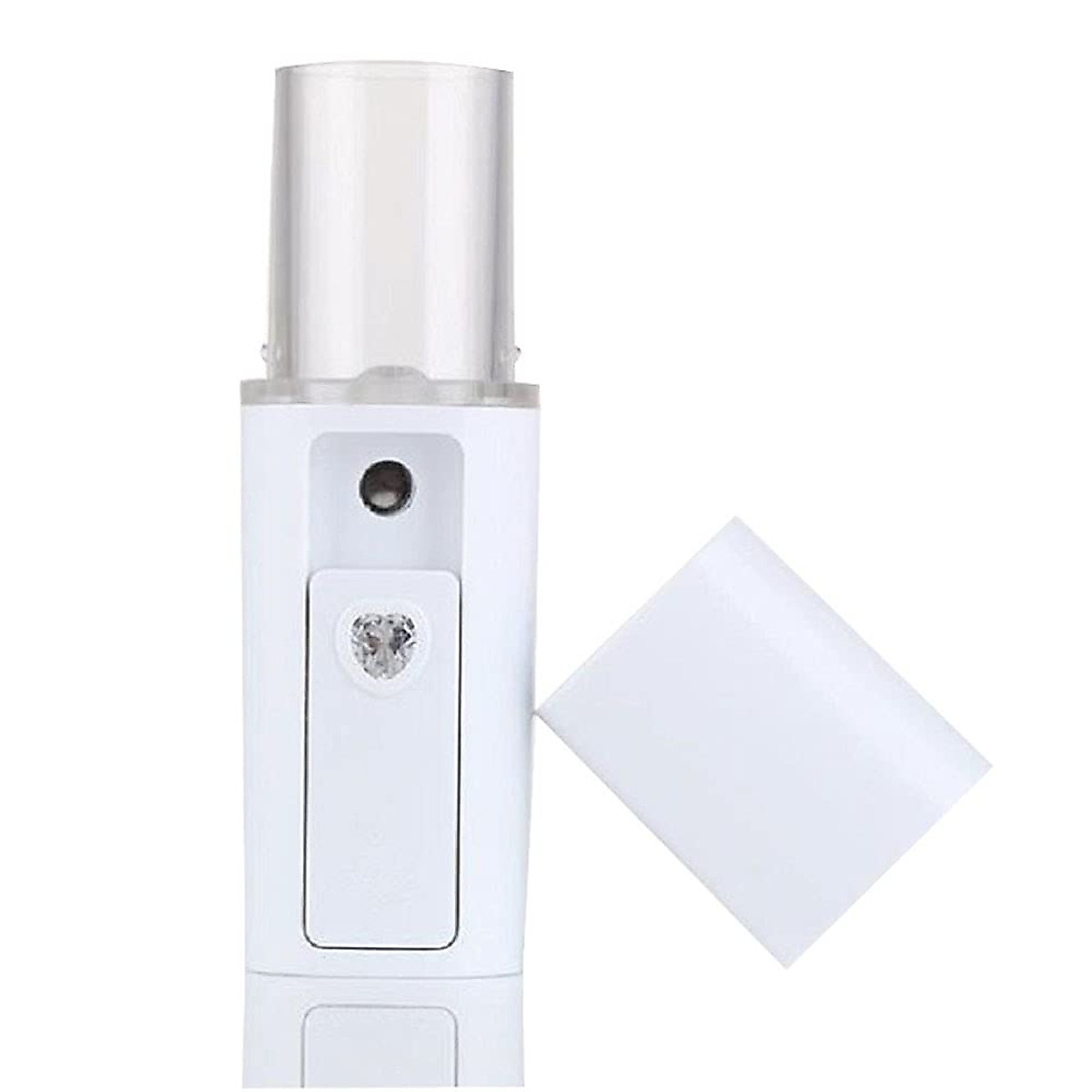 Nano Mist Sprayer - Makina Usb Charging Handheld Facial Beauty Skin Care Products Big Water Tank Ultrasonic Moisturizing Mini Nano Mister (L2White)
