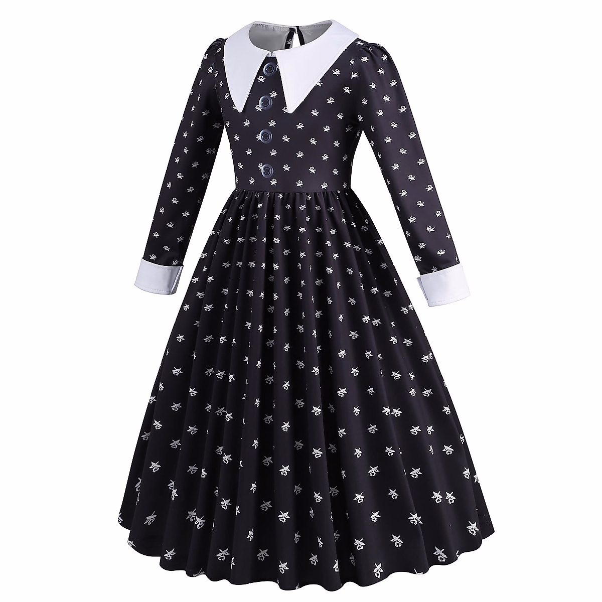 Chektin Black Costume Dress for Girls - Kids Princess Dresses Dress up Clothes for Little Girls