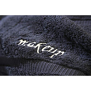 Towel Bazaar Premium Turkish Cotton Super Soft and Absorbent Towels (Black, 6-Piece Makeup Washcloths)