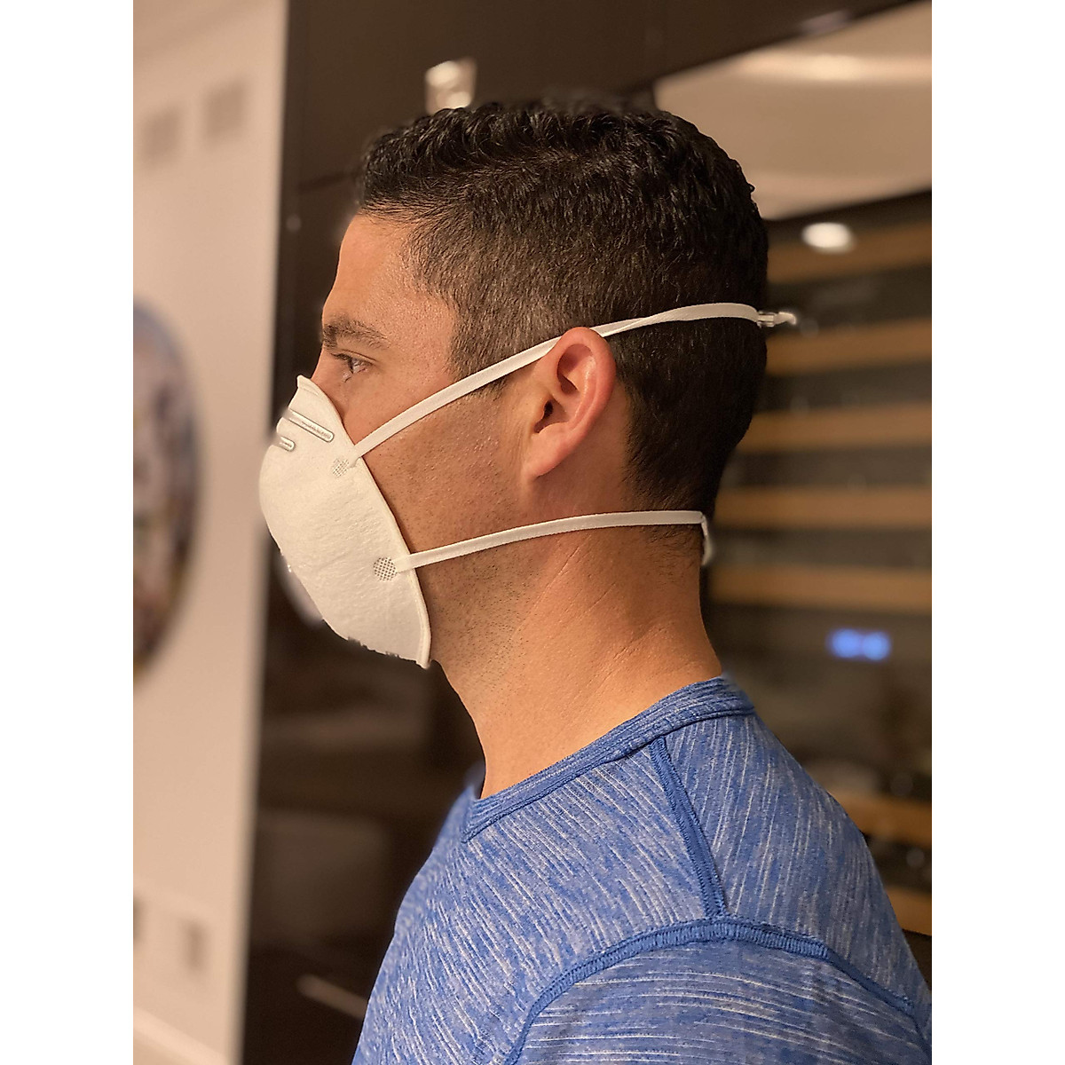 MAGID N95 Respirator Masks with Metal Nose Clips & Latex-Free Elastic Headbands, Triple Layer Construction, Cup Style with Valve (Medium) - 10 Respirators (20180021VN95)