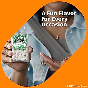 Tic Tac Orange Flavored Mints, 4 Count, On-The-Go Refreshment, 3.4 Oz Each