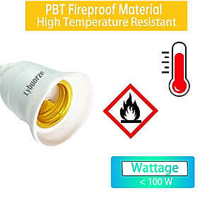 Lybuorze 23 ft Extension Hanging Lantern Pendant Light Lamp Cord Cable, Plug in Hanging Lamp Cord Kit with On Off Switch and E26 E27 Socket, Hanging Light Socket with Cord for Bedroom Garage Farmhouse