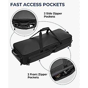 ISSYAUTO Under Seat Storage Bag for F150 F250 SuperCrew Cab, Ram Crew Cab, Full Size Trucks Under Seat Organizer with Detachable Dividers