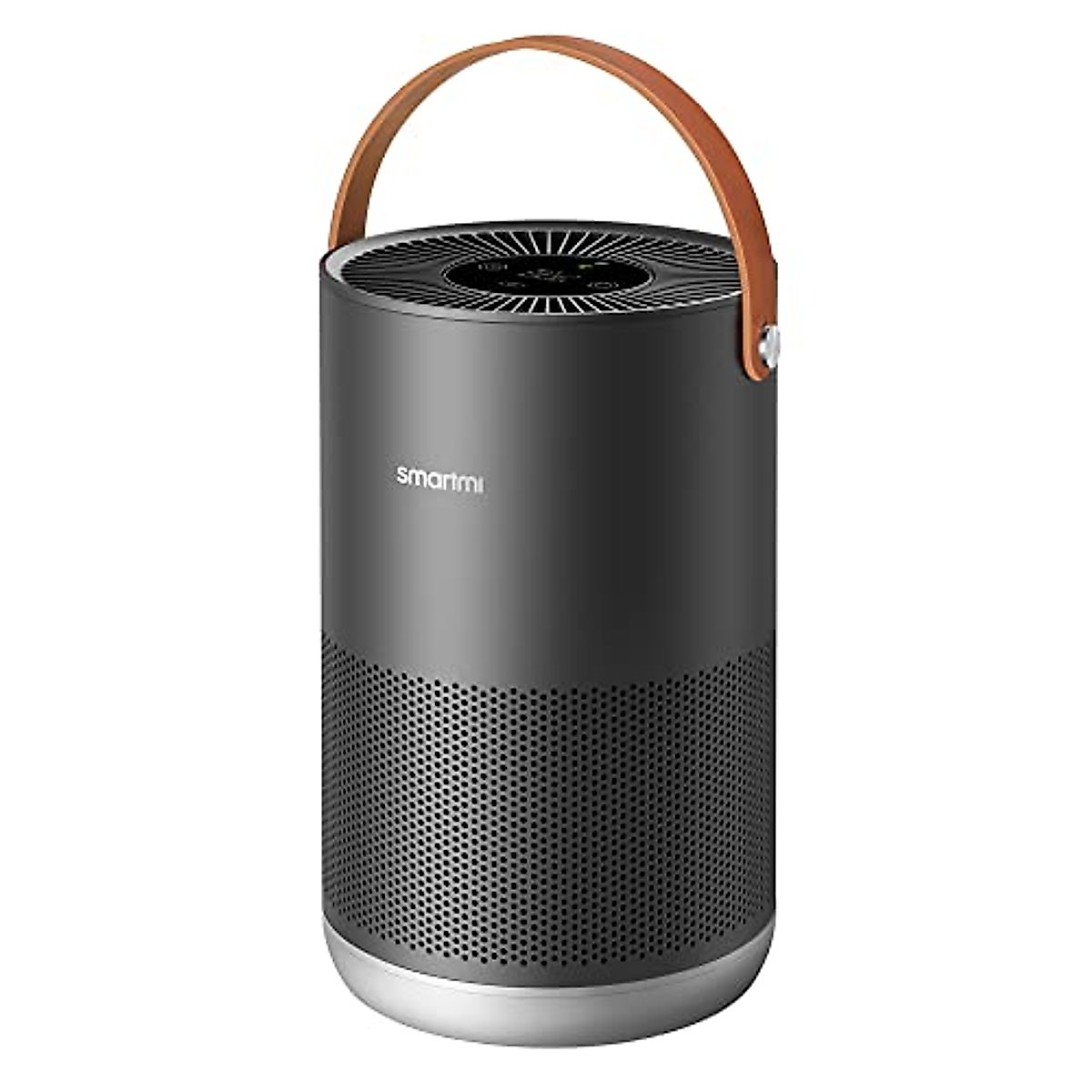 smartmi Air Purifiers for Home, Works with HomeKit Alexa, Smart Air Purifier with Handle, Auto Mode, 19db, 0.08 µm Particles Captured, P1 Dark Grey