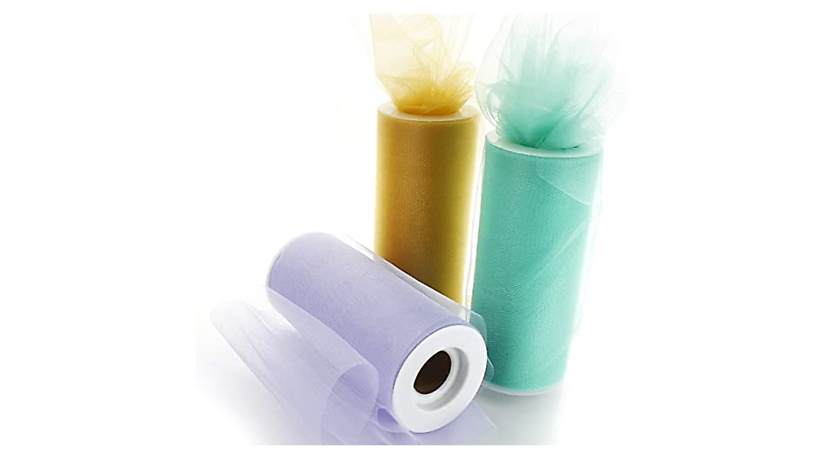 6" Shimmer Tulle Fabric Roll - Perfect for DIY Crafts