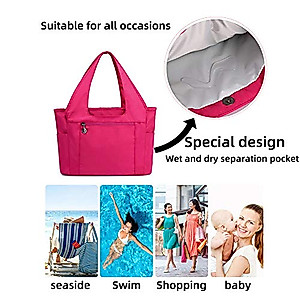 MINTEGRA Nylon Women Fashion Large Tote Shoulder Handbag Waterproof Work Bag Functional Clinical Bag