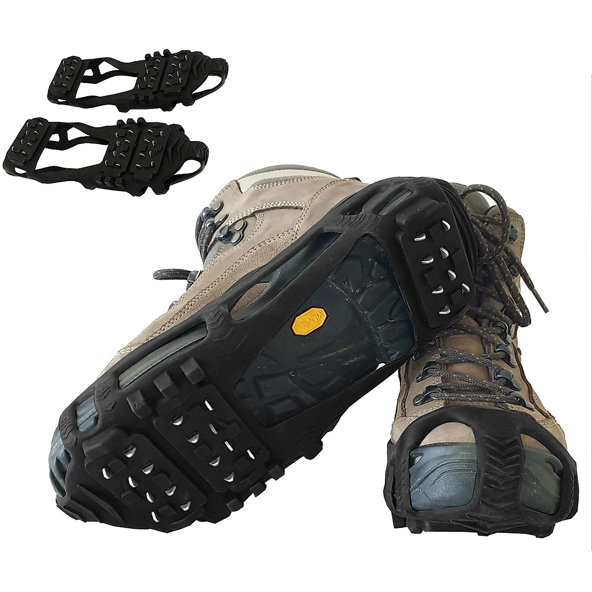 Limm Crampons Ice Traction Cleats Large - Lightweight Snow Cleats for Walking on Snow & Ice - Anti Slip Shoe Grips Quickly & Easily Over Footwear - Portable Ice Grippers for Shoes & Boots