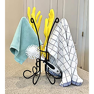 Bottle and Bag Drying Rack-Sports Water Bottles, Baby Bottles, soda Bottles, Plastic and Reusable Food Storage Bags, Kitchen Dish Towel Holder, Bathroom Hand Towels, washcloths, Baby Bibs…