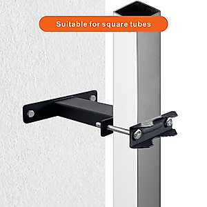 KSWLOR Patio Umbrella Holder Stand, Heavy-Duty Umbrella Clamp,Outdoor Umbrella Base Umbrella Clamp Mount Bracket for Deck Balcony Bench Courtyard Outdoor Railing Antenna Mast Clamp (Fit MAX OD 2 inch)