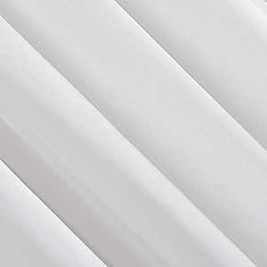No. 918 Emily Sheer Voile Rod Pocket Curtain Panel, 59" x 84", White , 1 Panel