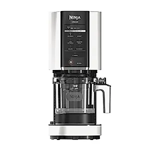 Ninja CREAMi Ice Cream Maker, 7 One-Touch Programs, with (2) Pint Containers & Lids, Compact Size, White