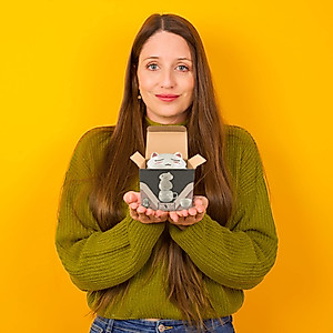 Cute Cat Creations, Crazy Cat LadyLovers Glass 300ml10oz Tea Cup with Tail Handle & Kitty Kat Ears Ceramic Lid, Kawaii Teacup with Ceramic Tea Leaf InfuserSteeperStrainer