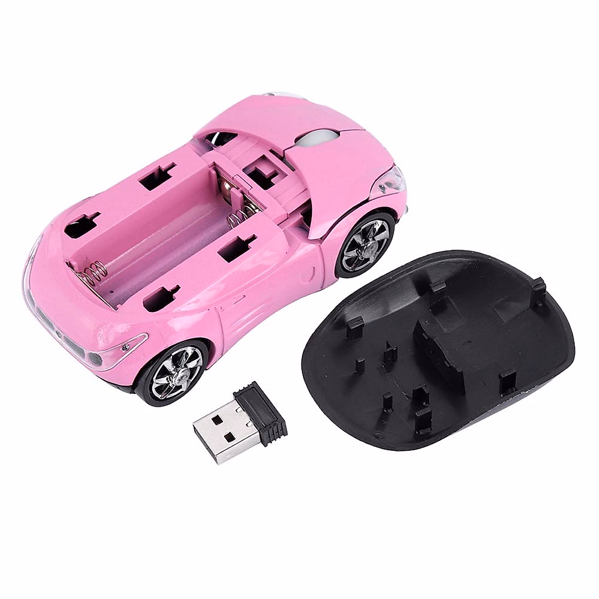 1600DPI Portable Mouse with 3 Buttons,10M 2.4G Bluetooth Optical Mouse with a Receiver Storage, Mouse for /ME/Windows PC/Tablet Gaming Office()