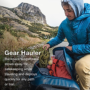 Osprey Transporter 90L Wheeled Travel Duffel Bag, Black, One Size