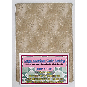 Quilt Backing, Large, Seamless, C47603-702, Tan Vines