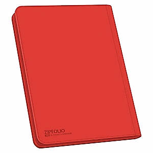 Ultimate Guard Zipfolio 360 – 18 Pocket Xenoskin Red