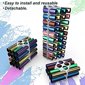 Vinyl Roll Holder, Vinly Storage Organizer, Craft Storage up to 40 Vinly Rolls, Vinyl Organizing System, 24 Pcs