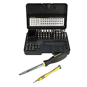 Wheeler 55 Piece SAE/Metric Hex and Torx Screwdriver Set for Pistol Rifle Handgun Gunsmithing Rebuild and Maintenance, Multicolor
