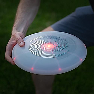 Nite Ize, Inc. FFDR-07S-R8 Flashflight Rechargeable Light Up, LED Sports and Fun with Kids, Changing and Choose Your Color Flying, Disc-O Tech