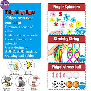 50 PCS Premium Party Favors Toys for Kids,Assortment Cute Mini Pop Fidget it Toys for Boys and Girls 3-6-10 Ages,Goody Bag Fillers,Pinata Stuffers,Carnival Prizes,Classroom prizes,Treasure Chest