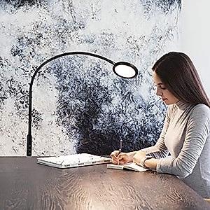 Brightech Vista LED Floor Lamp, Tall Lamp with Remote Control & Adjustable Gooseneck for Bedrooms, Lamp for Living Rooms & Offices, Modern Standing Lamp with 25 Light Colors & Dimming Options