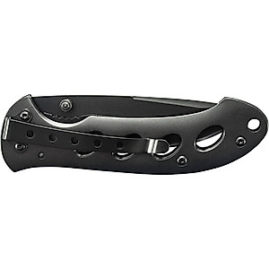 Smith & Wesson Oasis SW423B 7.5in S.S. Folding Knife with a 3.2in Drop Point Blade and Titanium Coated Handle for Outdoor, Tactical, Survival and EDC