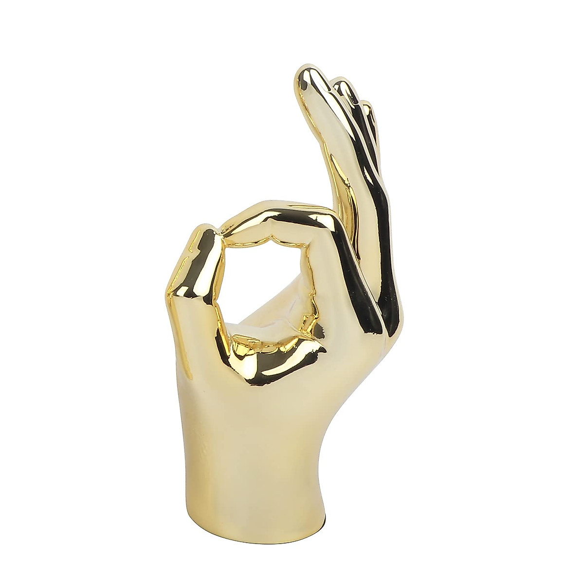 Gothic Home Decor Bookshelf Decorative Objects, Black Skeleton Finger Statues Morden Accents Aesthetic Room Accessories, Knick Knacks Home Decor for Shelves