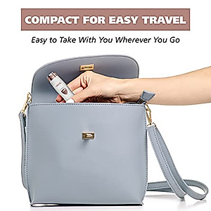 Wahl Clean & Smooth Ladies Rechargeable Facial Hair & Peach Fuzz Electric Shaver for Women – Compact Size for Travel - Model 9865-2801V