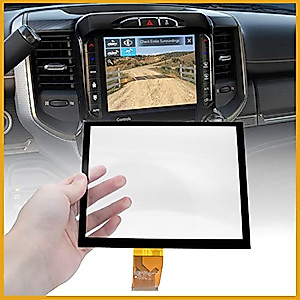 8.4" Touch Screen Digitizer for Uconnect 4C Radio Navigation Compatible with 2017-2022 Ram 1500 2500 3500/Dodge Durango Challenger/Jeep Grand Cherokee Wrangler/Chrysler Replace# LA084X01(SL)(01)