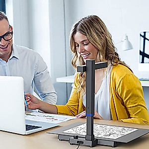 CZUR Shine 800A3 Surface Pro Professional Document Scanner, 8MP Document Camera + Working Surface, A3 Book Scanner for Computer/Laptop, 180+ Languages OCR, Fast Scan 1s/Page, for PC/Mac