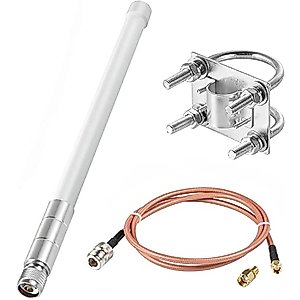 LoRa 915MHZ Antenna 4dBi Gateway Outdoor Indoor Omni-Directional Fiberglass LoRaWan Antenna for Helium Hotspot MNTD RAK Nebra Bobcat 300 SenseCAP M1 SyncroB.it Hotspot Finestra HNT Miner, Eifagur