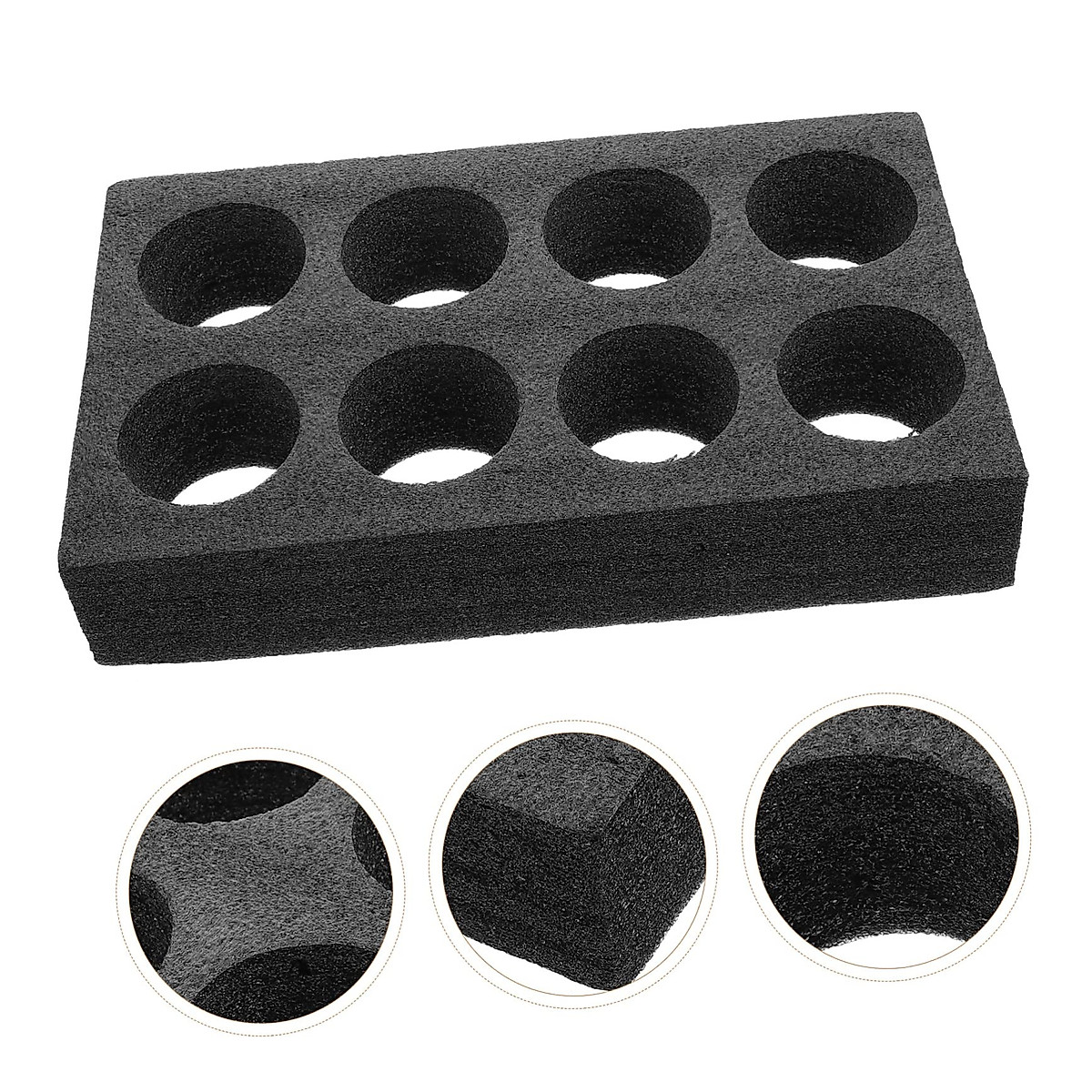 Mobestech Milk Tea Cup Holder Car Table Tray Beverage Takeout Accessory Foam Cup Holder Bike Stand Foam Drink Carrier Holder Trays Outdoor Trash Can Bracket Clip Travel Drinks Pearl Cotton