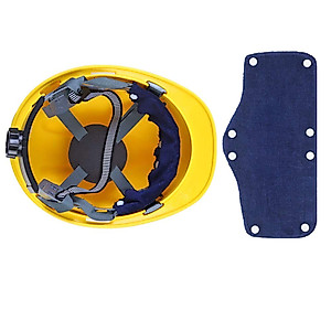 IPXEAD 6PCS Hard Hat Sweatband, Cotton Hard Hat Liner, Reusable hardhat sweatbands(Blue)