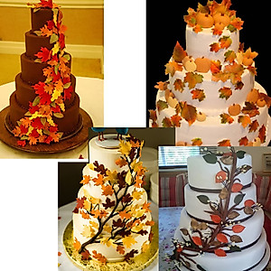 4Pcs Plunger leaf cookie press Cutters biscuit Mold cake decorating supplies Fondant embosser Decoration edible Anyana baking stamp christmas fall pie crust decoration