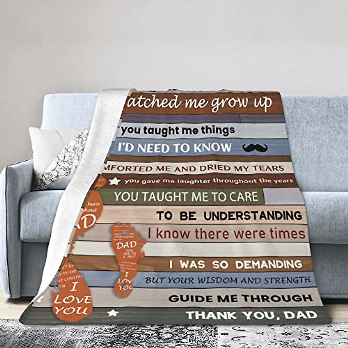 Gifts for Dad, Dad Birthday Gift, to My Dad Blanket Gifts from Daughter Son, Christmas Fathers Day Birthday Gifts for Dad, Unique Gifts for dad who Wants Nothing, Best Dad Gifts, 60"x80"