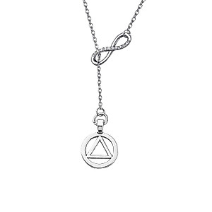 AKTAP Alcoholics Anonymous Recovery Necklace Alcoholics Anonymous Gifts for Sober Sobriety Y Necklace Sobriety Gifts Alcoholics Anonymous Recovery Jewelry