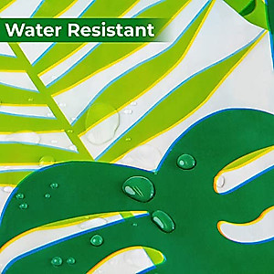 ROYAL BLUEBONNET Tropical Tablecloth -2 Designs- Disposable Hawaiian Plastic Tablecloth for 6 or 8 Foot Tables, Rectangle 108x54 Inch Plastic Luau Tablecloth for Hawaiian Party Decorations