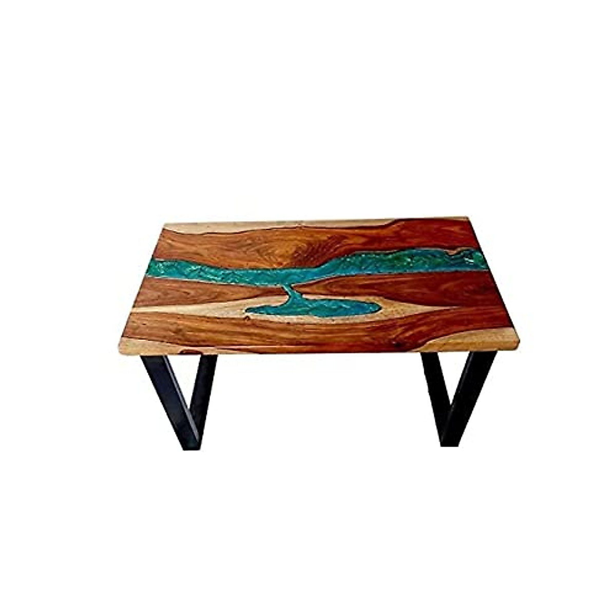 Epoxy Table, Live Edge Wooden Table, Epoxy Resin River Table, Natural Wood,Dining Table, Natural Epoxy Table, Resin Table 42" x 72" Inches