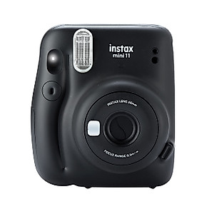 Fujifilm Instax Mini 11 Charcoal Grey Instant Camera Plus Matching Case, Photo Album and Fujifilm Character 10 Films (Rainbow)……