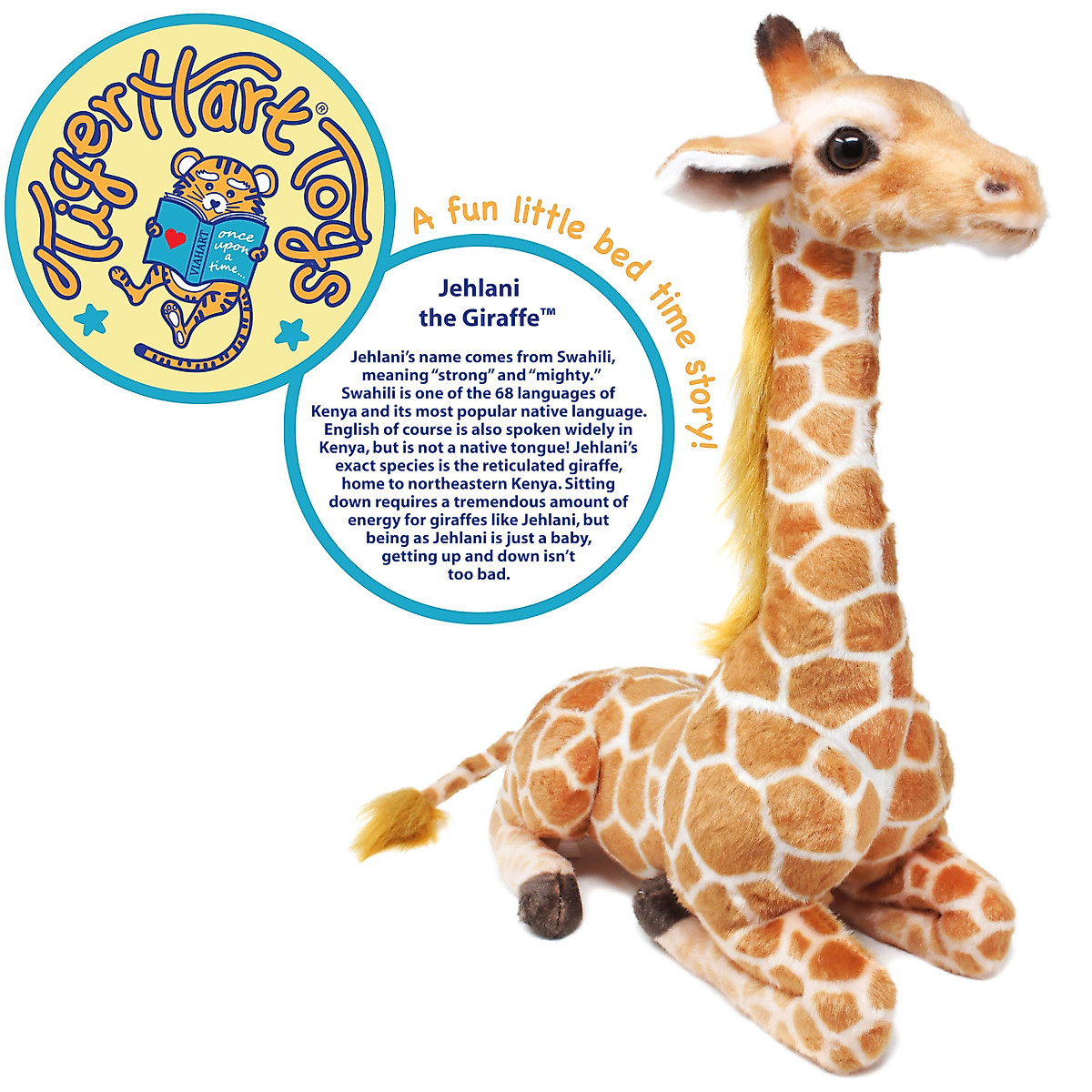 TigerHart Jehlani The Giraffe - 18 Inch Stuffed Animal Plush