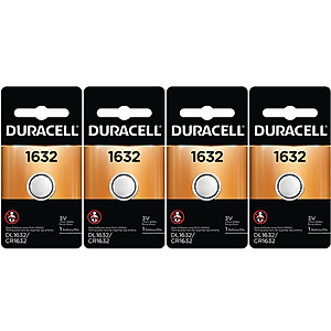 4 Pcs Fresh Duracell Lithium Battery ECR1632 CR1632 DL 1632 3V Batteries