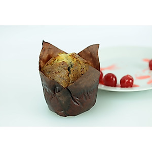 Brown Tulip Baking Cups, Large Size, Pack of 50