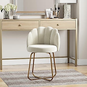 Hillsdale Catalina Vanity Stool for Make-up Rooms and Bathrooms, White