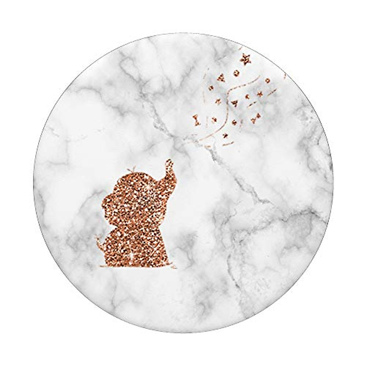 Baby Elephant Blush Confetti ~ Animal Design PopSockets PopGrip: Swappable Grip for Phones & Tablets