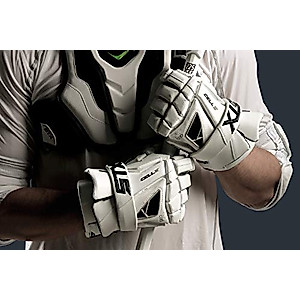 STX Lacrosse Cell 4 Gloves, White, Small